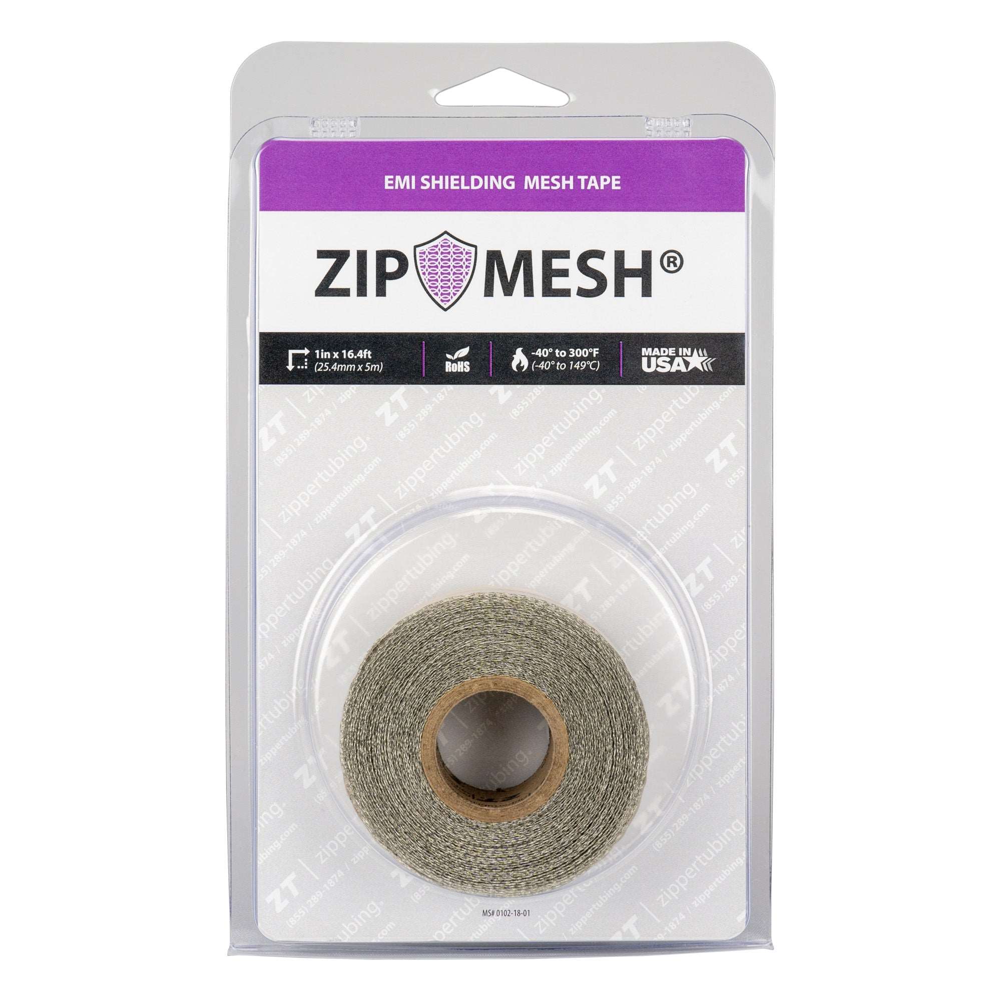 Zip-Mesh® EMI Shielding Mesh Tape – ZT