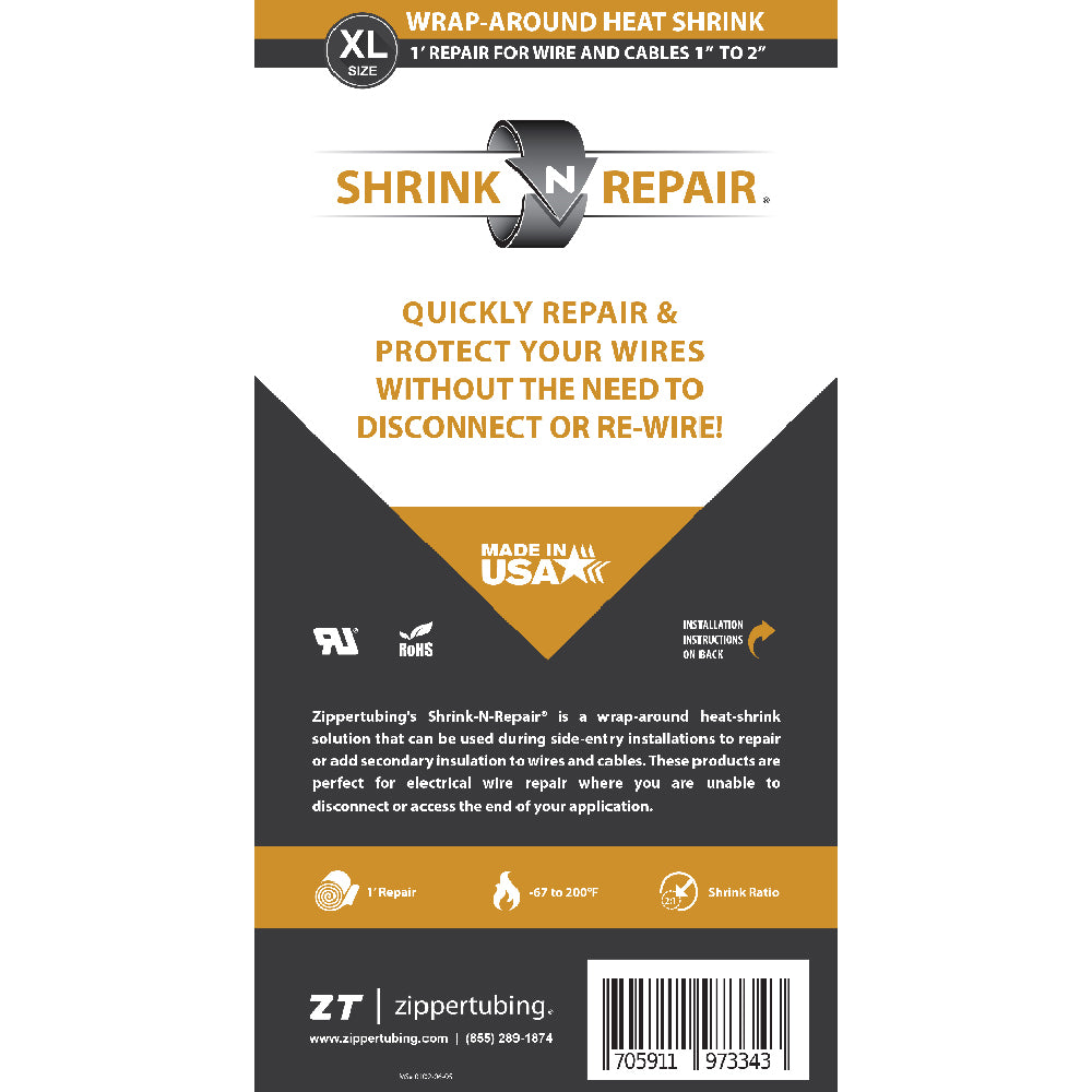 Shrink-N-Repair® (XL) Wrap-Around Heat Shrink – ZT